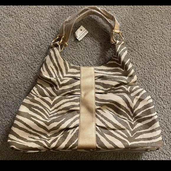 Christopher & Banks | Bags | Nwt Christopher Banks Zebra Print Hobo Bag ...